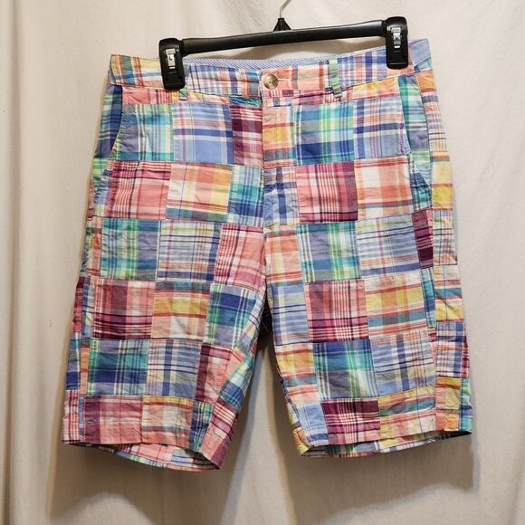 L.L. Bean | Shorts | Ll Bean Patchwork Plaid Favorite Fit Bermuda ...